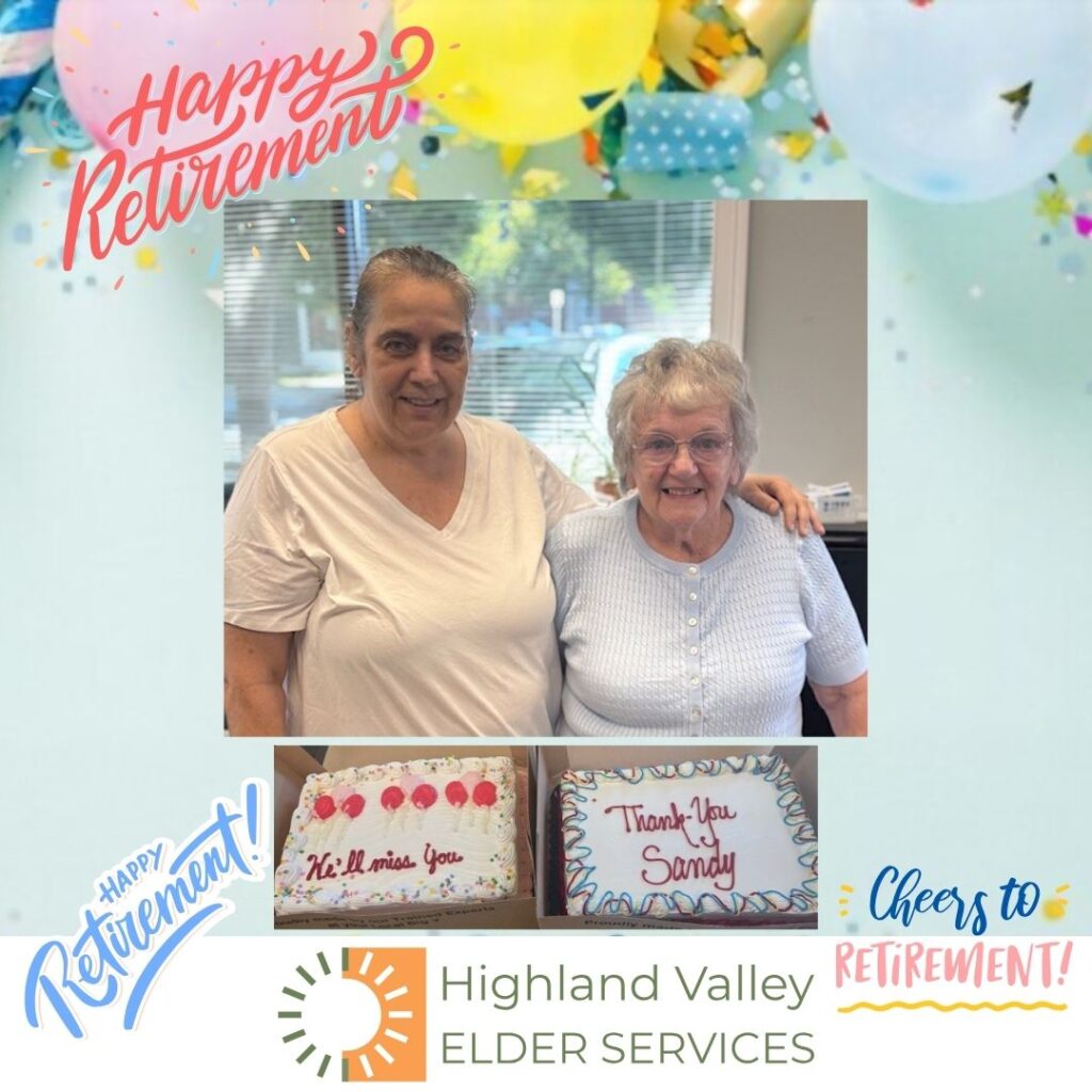 Highland Valley Elder Services | Congratulations Sandy!